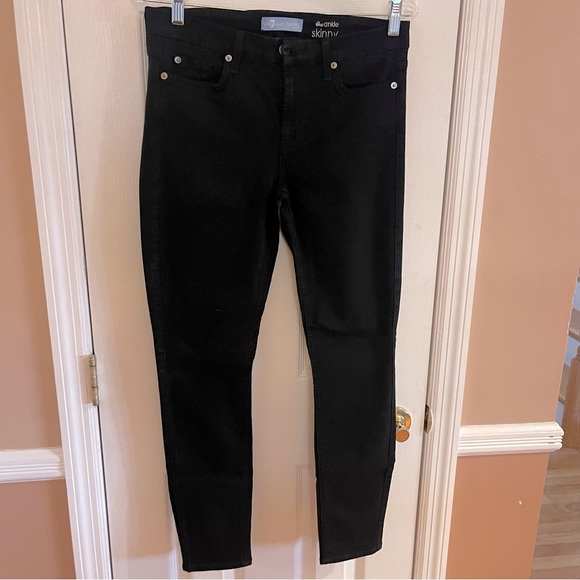 7 For All Mankind | Jeans | The Ankle Skinny Black Jeans Seven Jeans ...